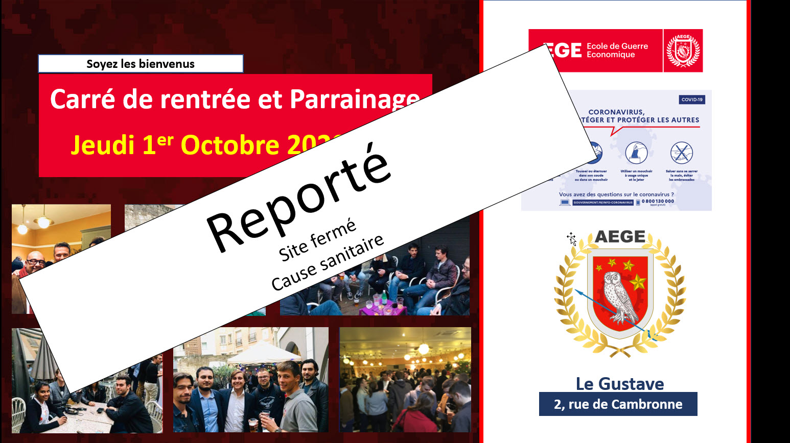 Carré de rentrée 2020 reporté_AEGE - Le réseau d'experts en ...