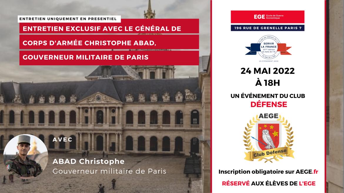 Entretien exclusif avec le general de corps d'armee Christophe Abad ...